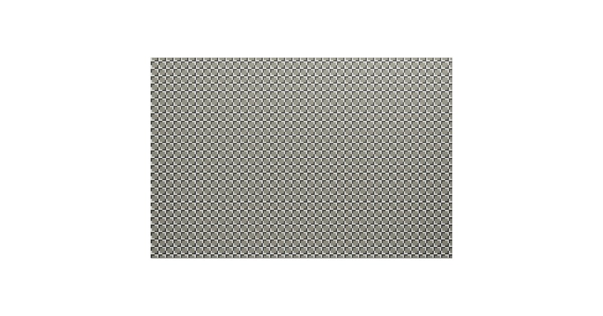 Retro Black & Tan Pattern Fabric | Zazzle