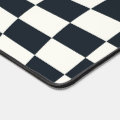 Retro Black White Checked Warped Checkered Desk Mat | Zazzle