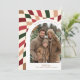 Retro Boho Checkered Photo Christmas Card | Zazzle