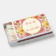 Retro Boho Pink Yellow Floral Wedding Monogram Matchboxes | Zazzle