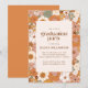 Retro Boho Terracotta Floral Cute Graduation Party Invitation | Zazzle