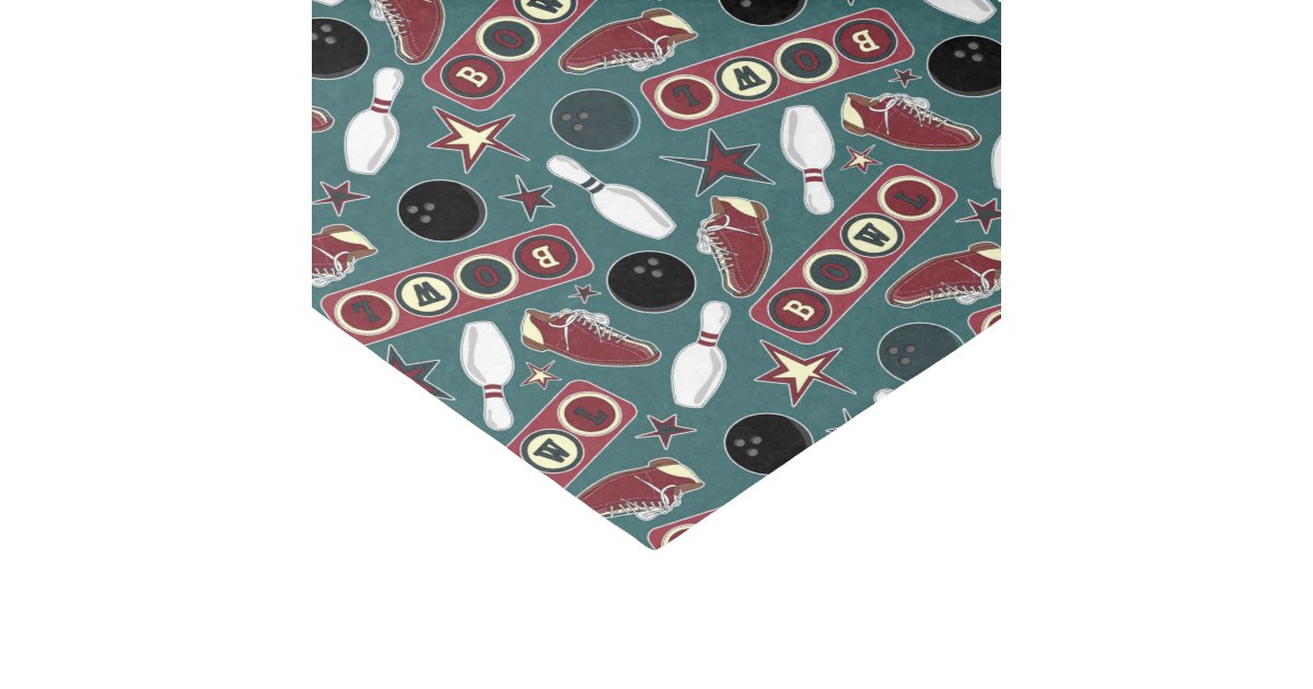 Retro Bowling Pattern Tissue Paper | Zazzle