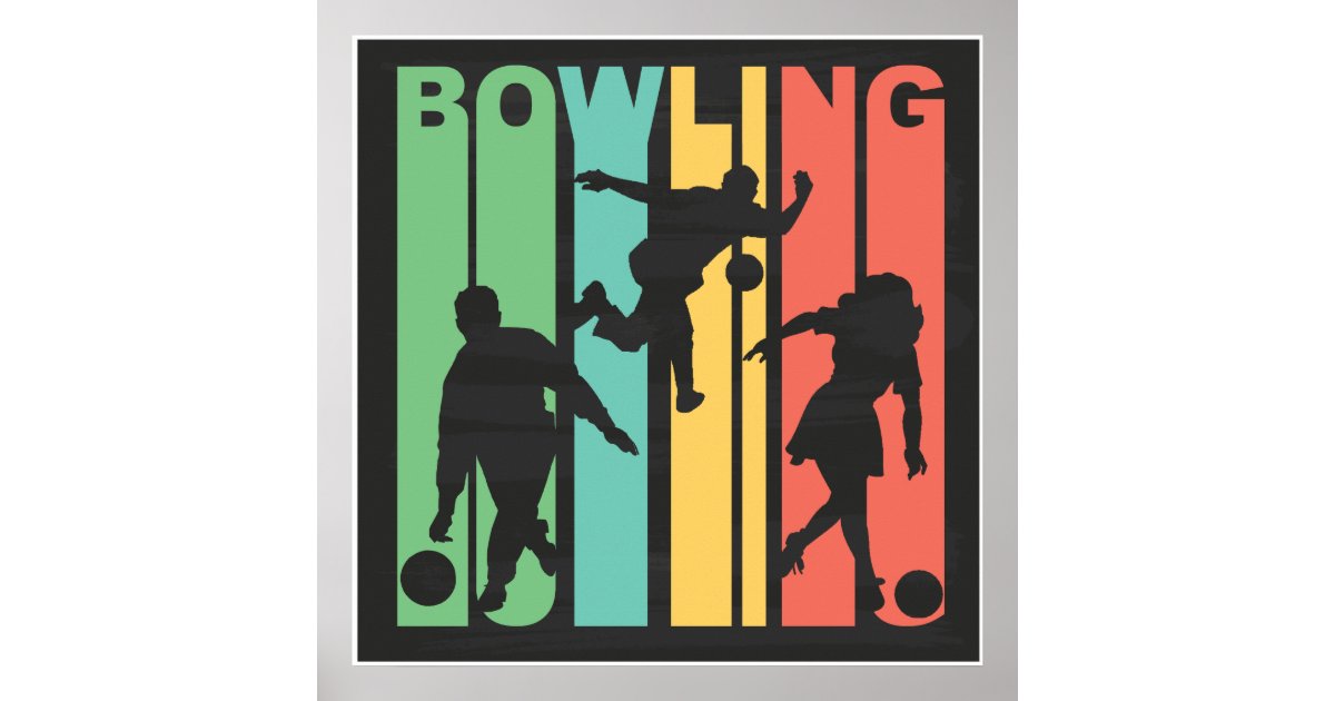 Retro Bowling Poster | Zazzle