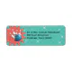Retro Bowling Return Address Label | Zazzle