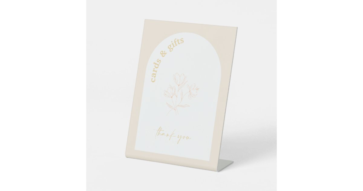 Retro Bridal Shower Wedding Gift Table Sign A115 | Zazzle
