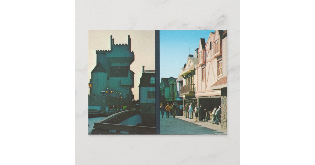 Retro Brigantine Castle Postcard | Zazzle