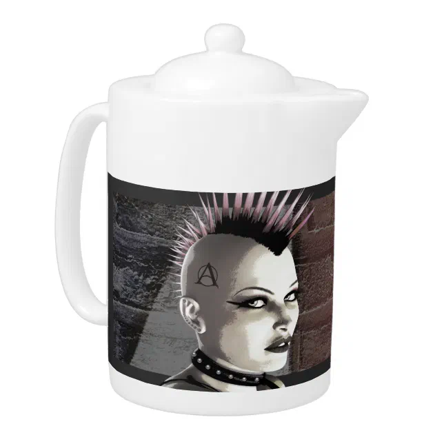 Retro British Punk Teapot | Zazzle