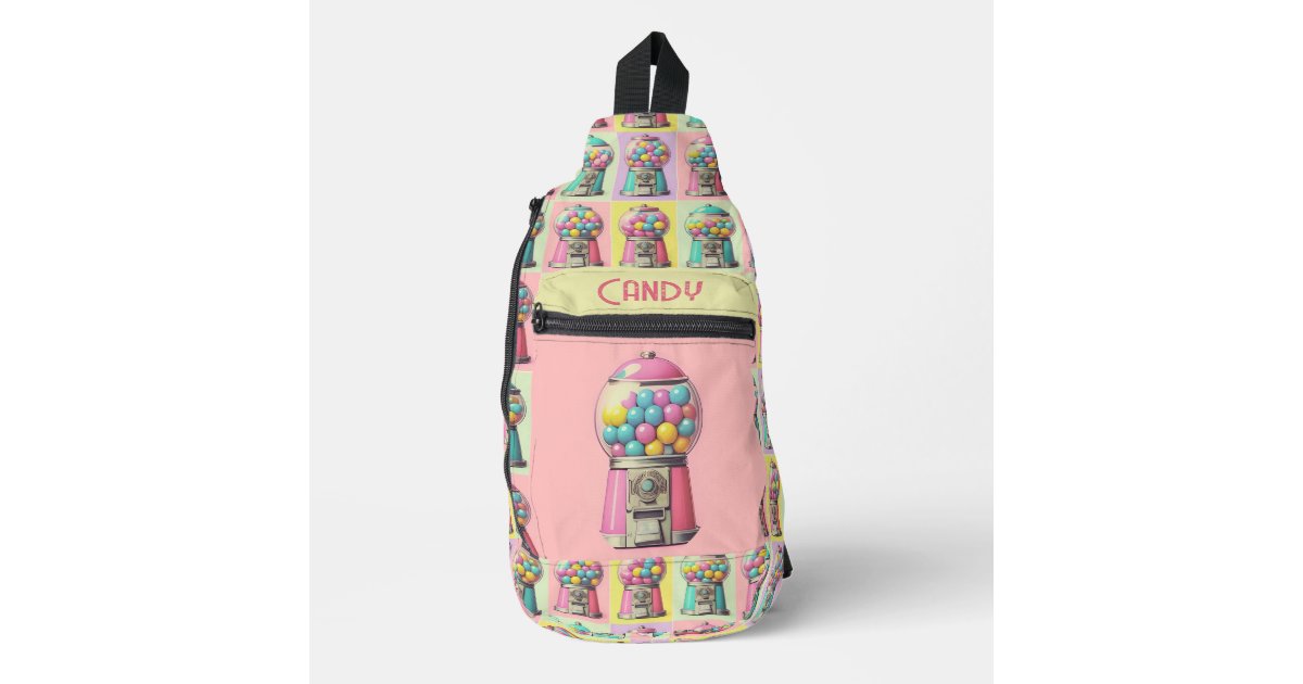 Retro Bubblegum Machines Sling Bag | Zazzle