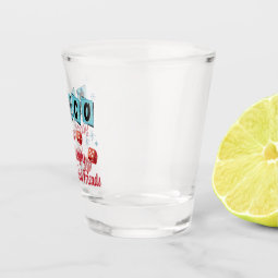 Retro Bunco Party Friends Shot Glass | Zazzle