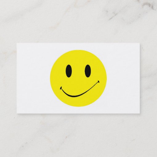 Retro Business Punch Cards Happy Face Smiling Dots | Zazzle