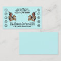 Retro Business Punch Cards Happy Grocery Shopper | Zazzle