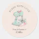 Retro Cake mixer Pink Classic Round Sticker | Zazzle