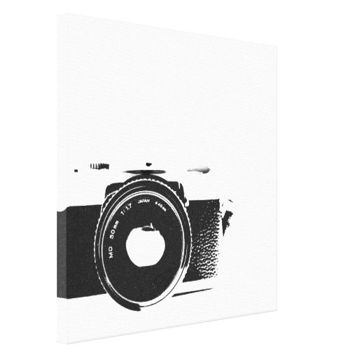Retro Camera Photographer Art Canvas Print | Zazzle