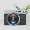 Retro Camera Selfie Birthday Party Photo Invitation | Zazzle