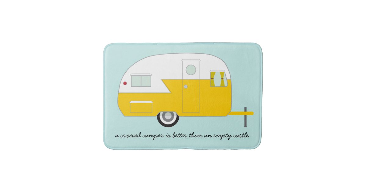 Retro Camper Bath mat | Zazzle