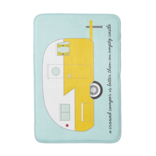Retro Camper Bath mat | Zazzle
