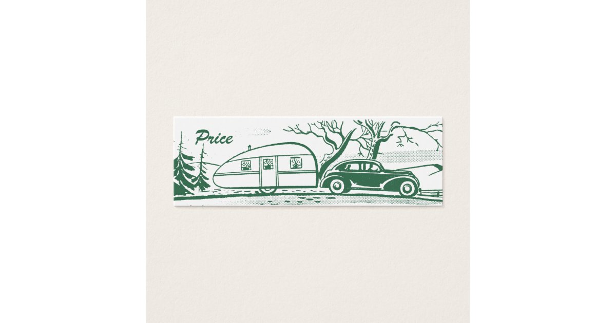 Retro Camper Hang Tag or Business Card | Zazzle