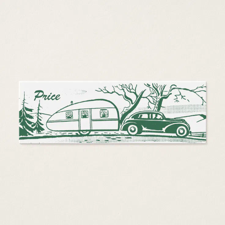 Retro Camper Hang Tag or Business Card | Zazzle