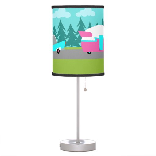 Retro Camper / Trailer and Car Table Lamp | Zazzle