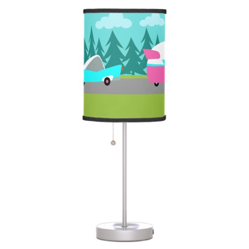Retro Camper / Trailer and Car Table Lamp | Zazzle