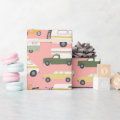 Retro Campervan Motorhome RV Van Trailer Pink Wrapping Paper | Zazzle