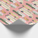 Retro Campervan Motorhome RV Van Trailer Pink Wrapping Paper | Zazzle