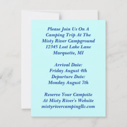 Retro CAMPING RALLY Vintage Campers Invitation | Zazzle