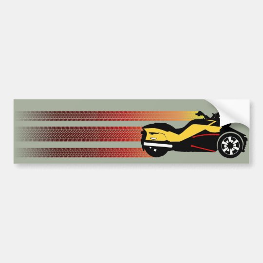 Retro Can Am Spyder Bumper Sticker | Zazzle.com