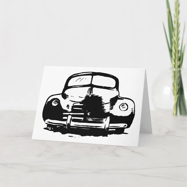 Retro Car Card | Zazzle