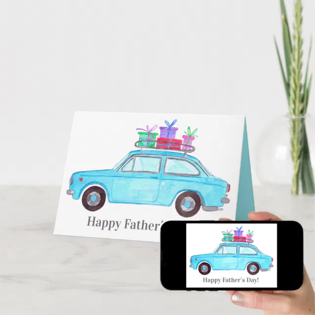 Retro Car Father's Day Card | Zazzle