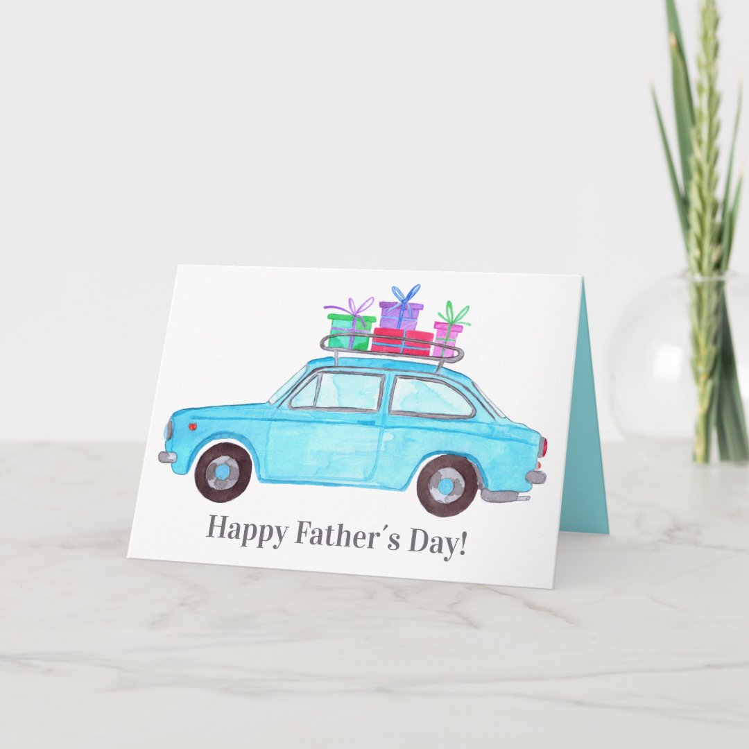 Retro Car Father's Day Card | Zazzle