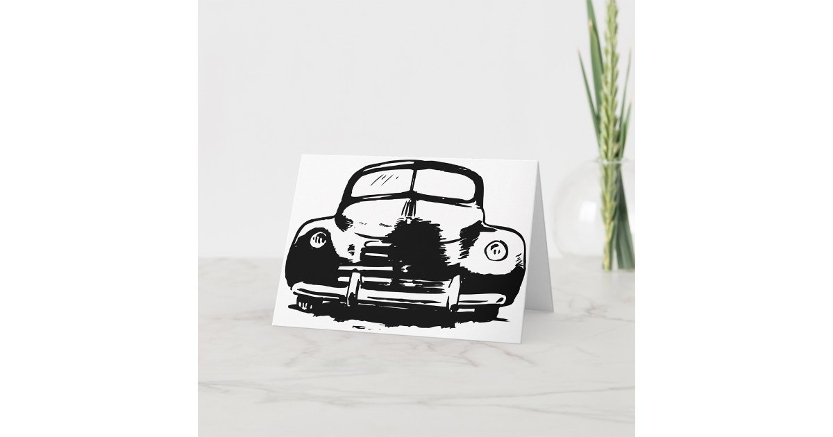 Retro Car Greeting Cards | Zazzle