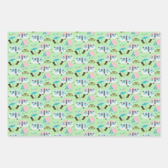 Retro Caravan Camping Cute P Wrapping Paper Sheets | Zazzle
