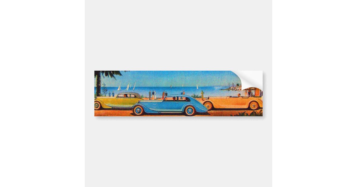 RETRO CARS - Auto repair automotive Bumper Sticker | Zazzle