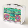 Retro Cartoon Boombox Custom Metal Lunch Box | Zazzle