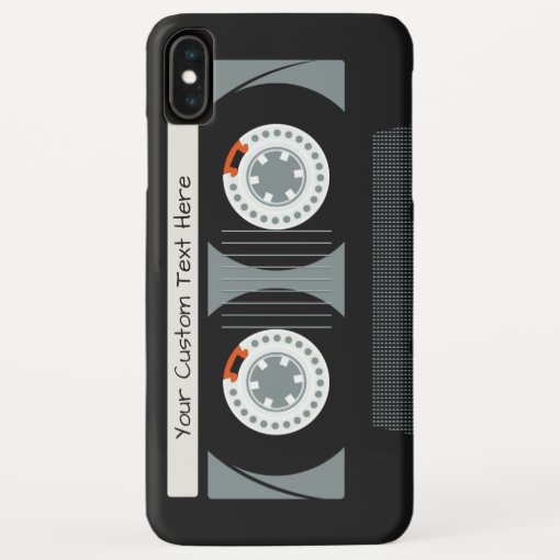 Retro Casette Tape custom text phone cases | Zazzle