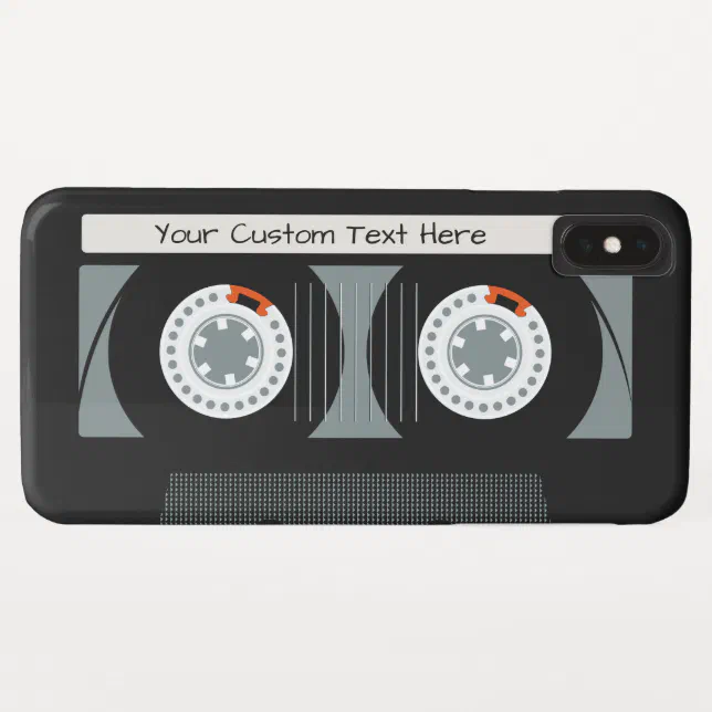Retro Casette Tape custom text phone cases | Zazzle