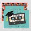 Retro Cassette Mixed Tape Graduation Party Invitation | Zazzle