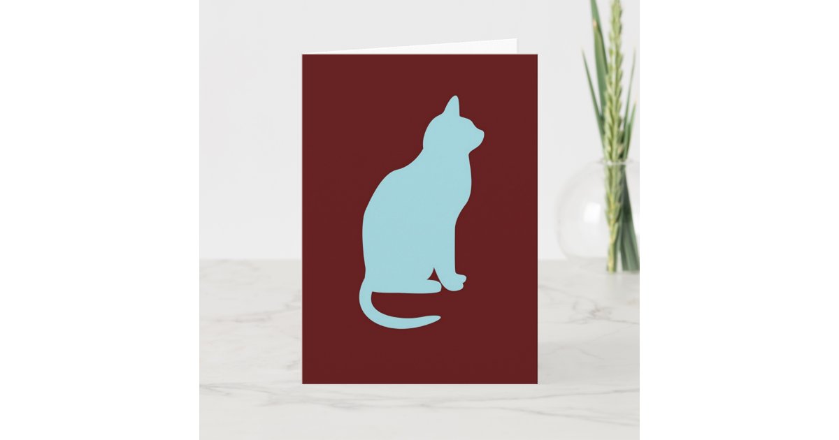 Retro Cat - Blank Card | Zazzle