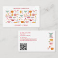 Retro Catering Bakery QR code Business Card | Zazzle