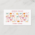 Retro Catering Bakery QR code Business Card | Zazzle