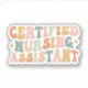 Retro Certified Nursing Assistant, CNA Graduation Sticker | Zazzle
