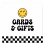 Retro Checker Happy Face Birthday Cards and Gifts Poster | Zazzle