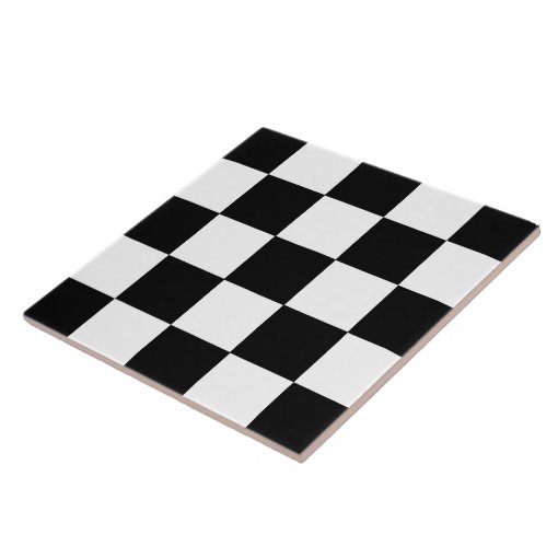 Retro Checkerboard Pattern Ceramic Tile | Zazzle