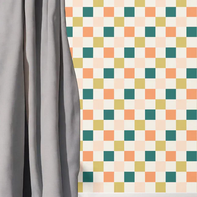 Retro Checkerboard Pattern Wallpaper | Zazzle