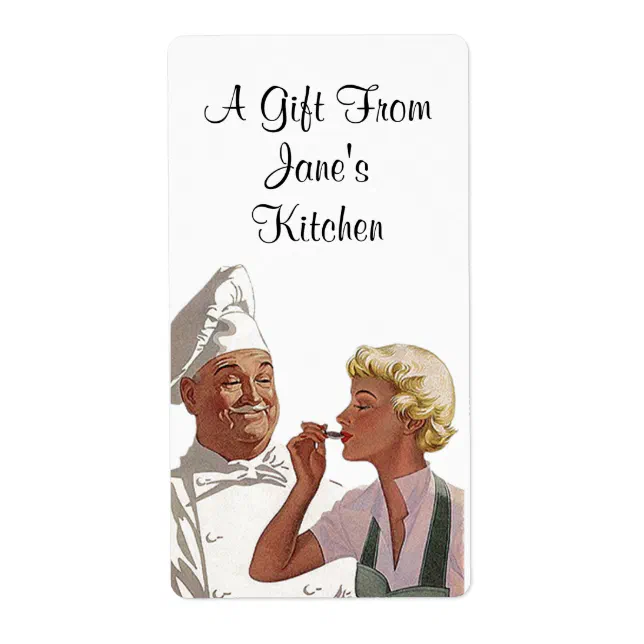 Retro Chef Labels Label Gifts from Kitchen Gifting | Zazzle