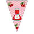 Retro Cherry Bunting. Bunting Flags | Zazzle