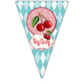 Retro Cherry Bunting. Bunting Flags | Zazzle