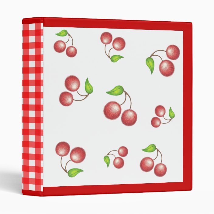 Retro Cherry Recipe Binder | Zazzle.com