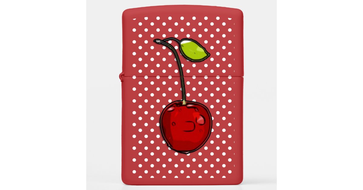 Retro Cherry Red Zippo Lighter | Zazzle